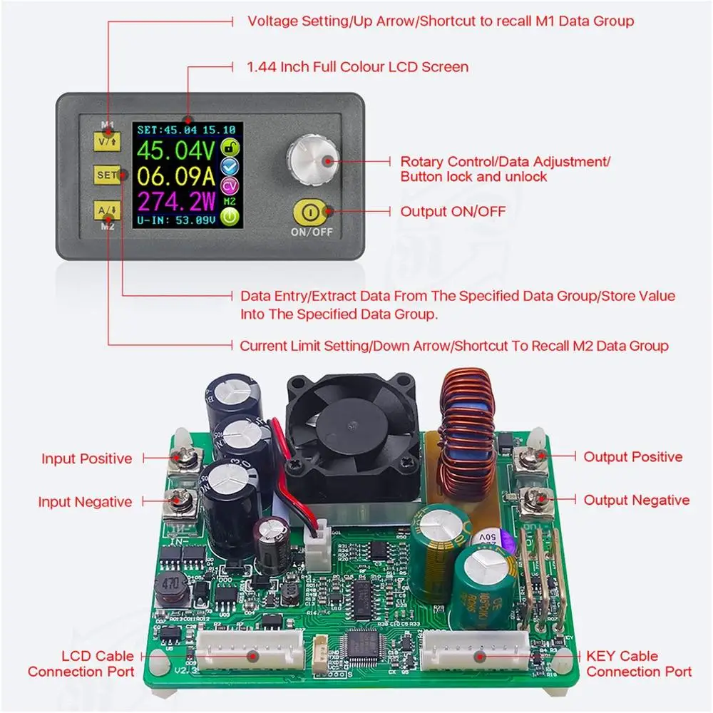 DPS5015 Communication Constant Voltage Current DC Step-down Power ...