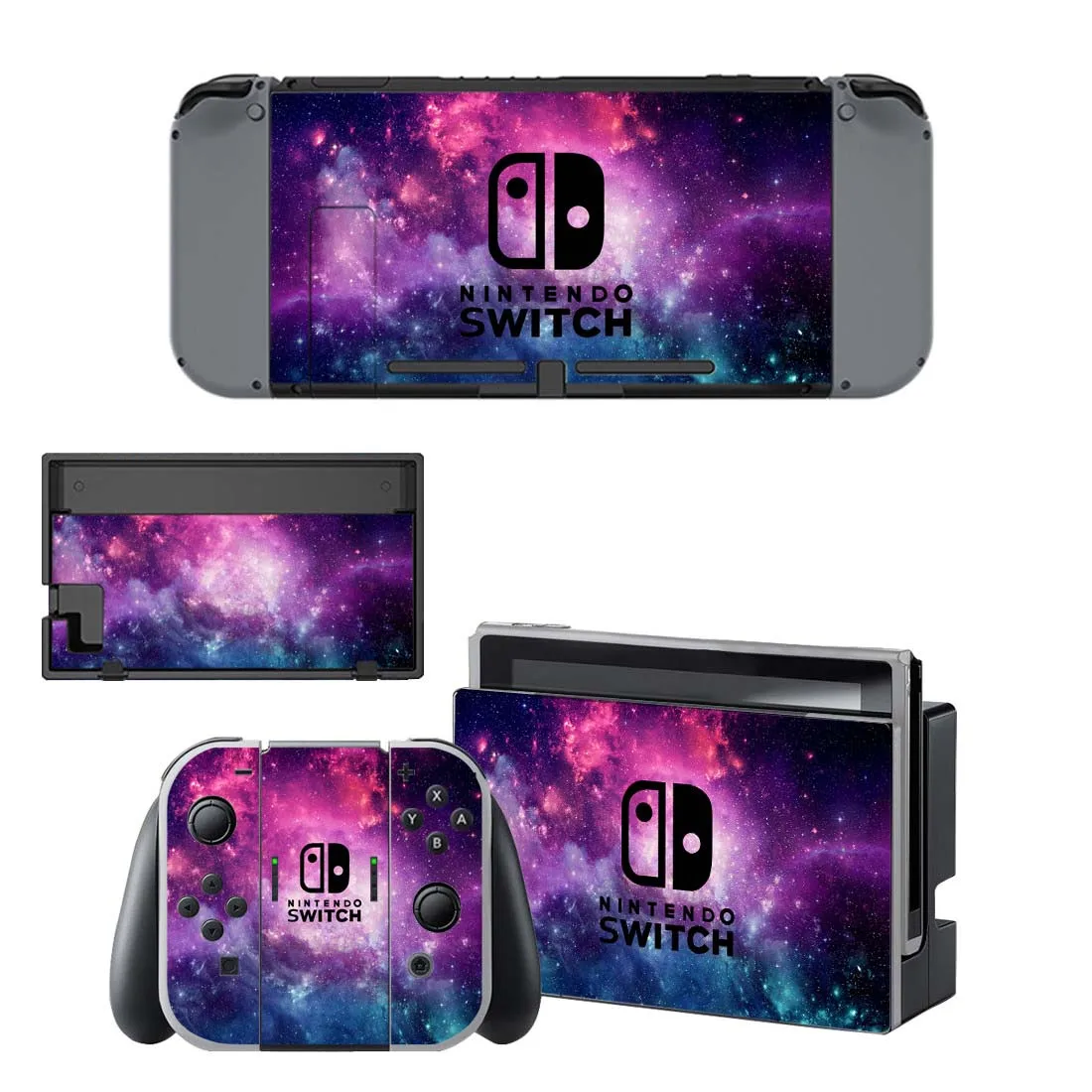 Nintendo Switch Skin Sticker Full Set Console Joy-Con Dock Faceplate ...
