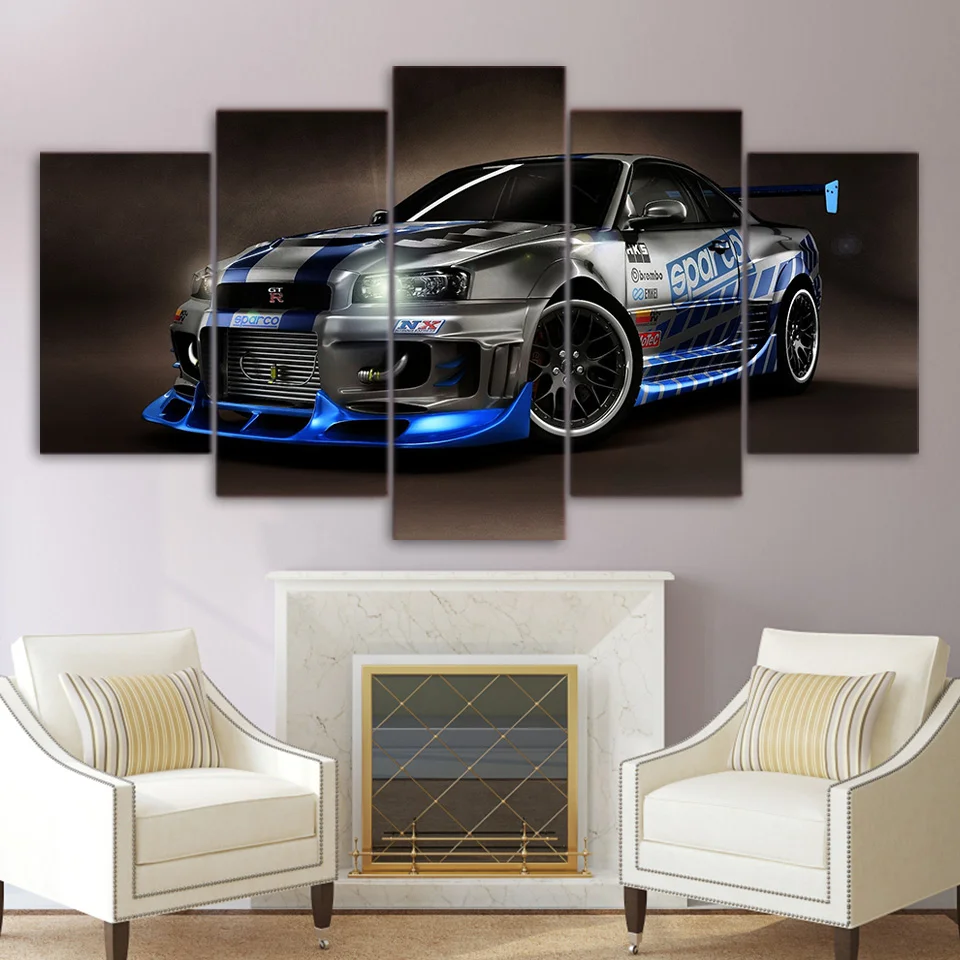 HD-Printed-Sport-Cool-Car-Wall-Art-Modular-Modern-Canvas-Living-Room ...