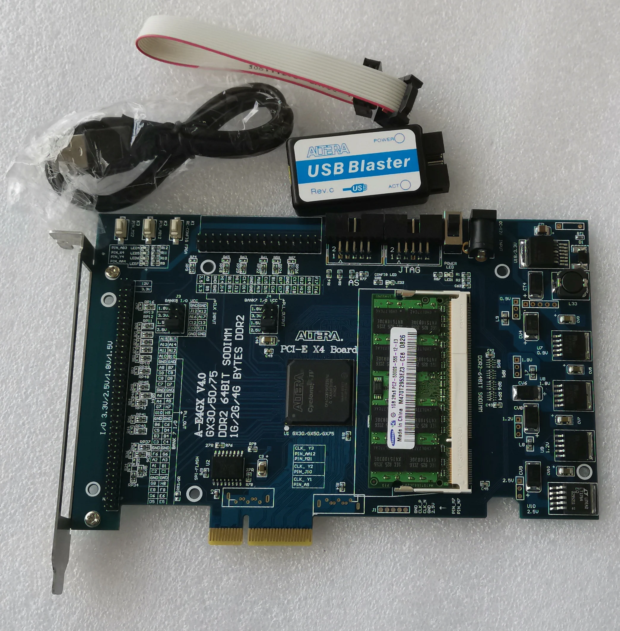 Placa de desarrollo EP4CGX50CF23I7 PCIe X4 fpga, EP4CGX75CF23I7 fpga ...