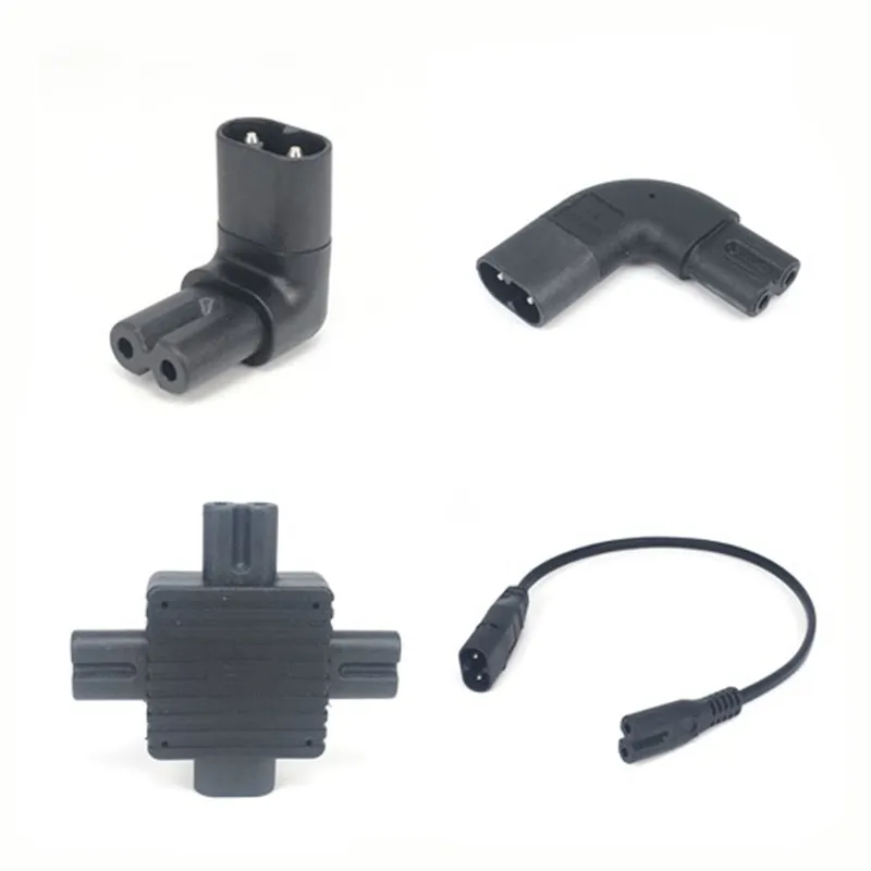 Cable convertidor IEC 320 de 2 pines C7 hembra a C8 macho, adaptador de ...