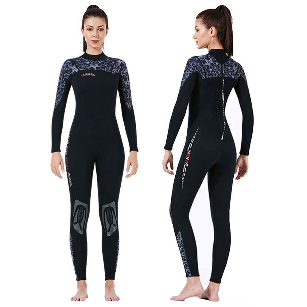 Neoprene 3MM Wetsuit Women Underwater Fishing Kitesurf Hunting Windsurf ...
