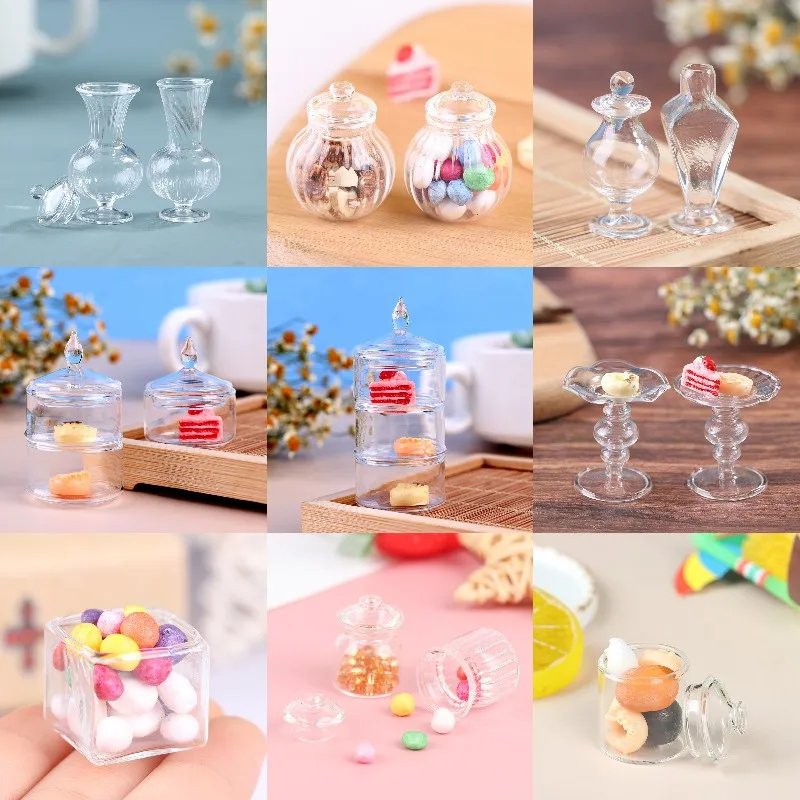 1-12-Dollhouse-Miniature-Mini-Doll-Accessories-Toys-Transparent-Candy ...