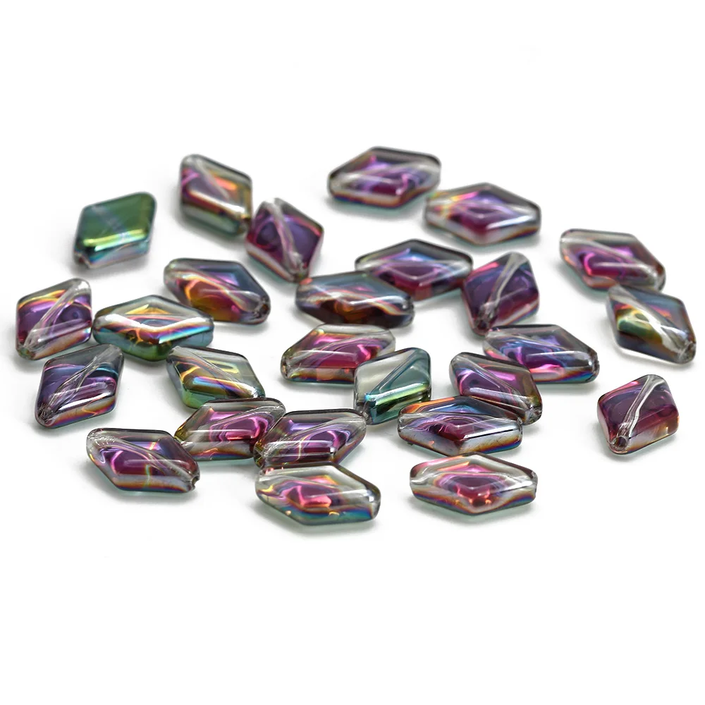 Meibeads-20-Buah-Lot-Bentuk-Prismatik-Manik-manik-Spacer-Kaca-Warna ...