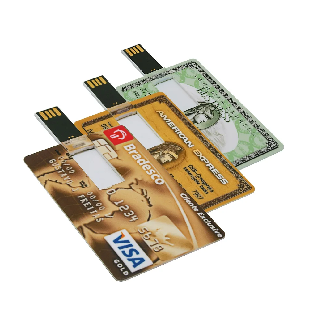 Real Capacity Pendrive Credit Card Pen Drive Bank Card USB Flash Drive ...