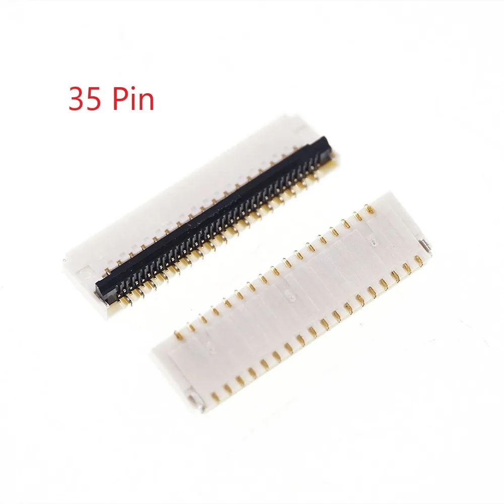 10 Pcs FPC 커넥터 35 핀 0.3mm 피치 0.9mm 높이 후면 플립 유형 양면 상단 및 하단 직각 SMT FH35C ...