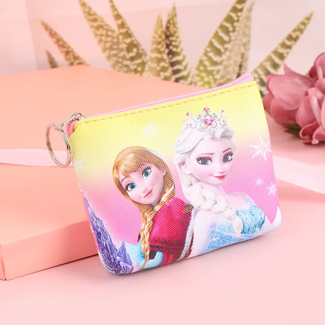 Anime Figures Frozen Elsa Anna Princess Children's Coin Purse Pu Mini ...
