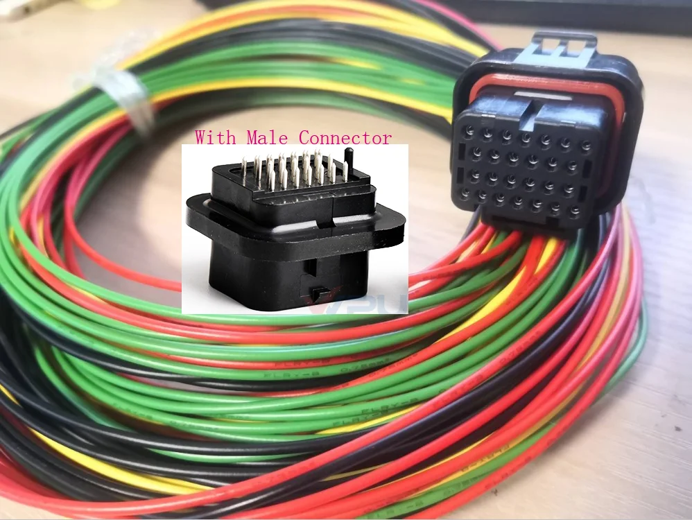 26-Pin-Way-ECU-Computer-Connector-Oil-Gas-Electrical-Plug-With-2M-Cable ...