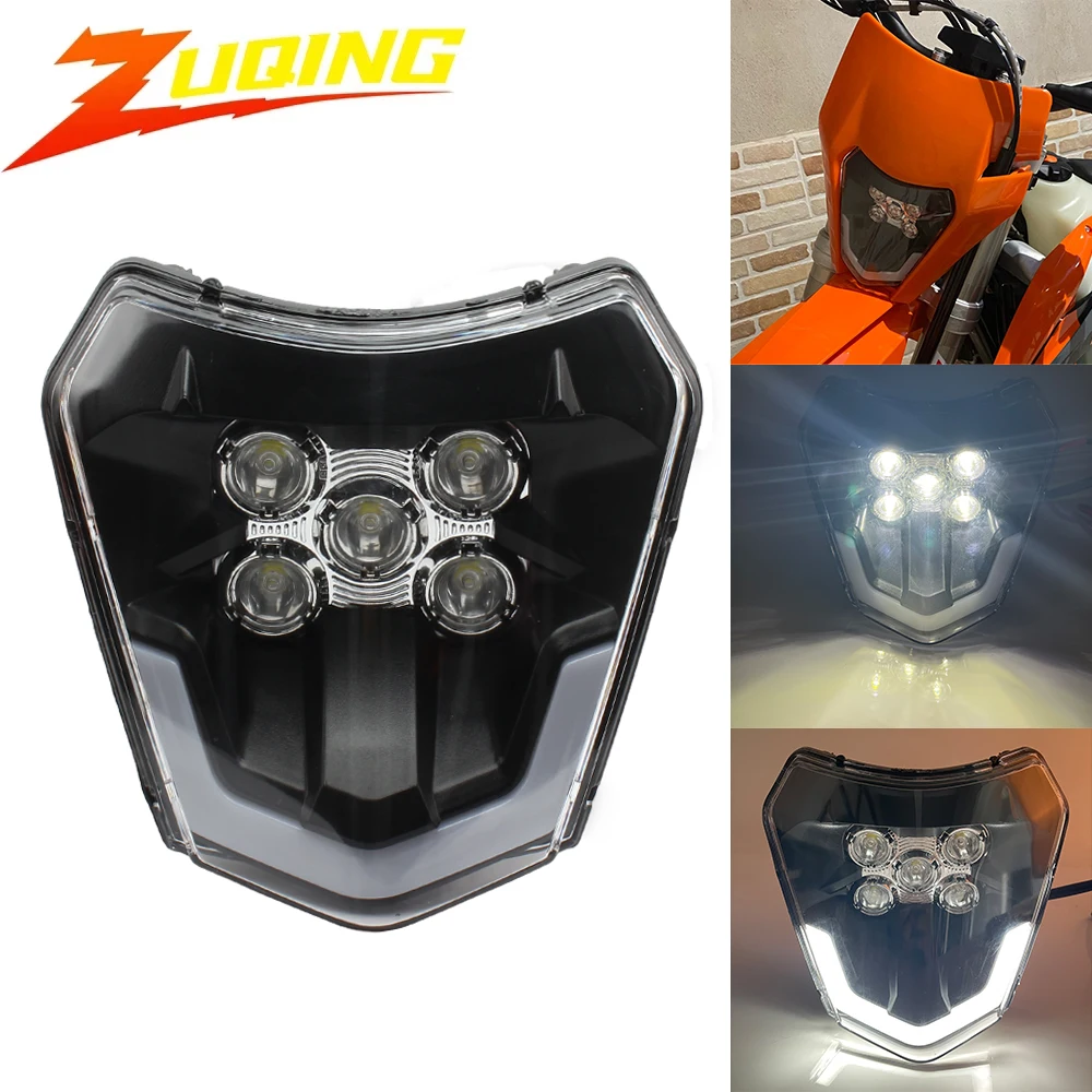 Para Ktm 690 Enduro Led Pavio Motocicleta Farol Exc 300 Xc Sx Xc-w 125 ...