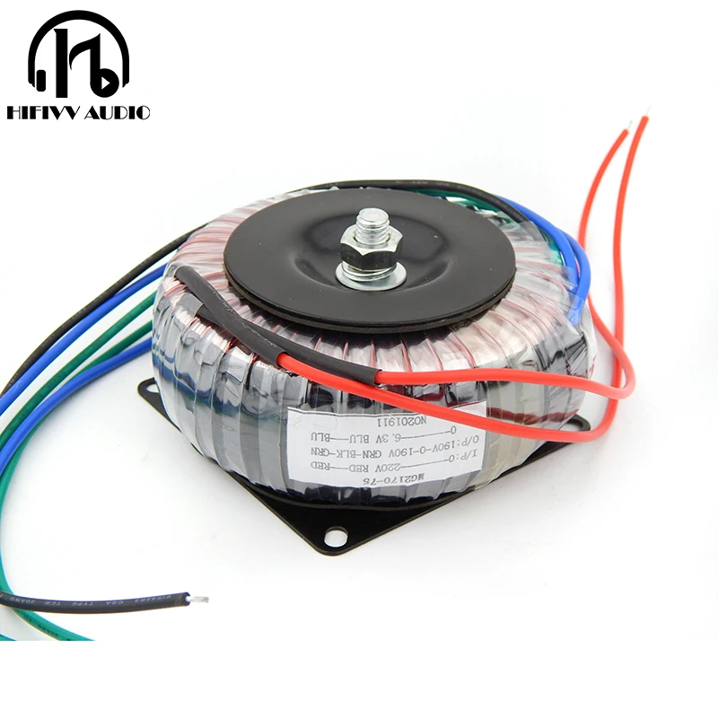 75VA Circular Core Transformer of pure copper Enameled wires for tube ...