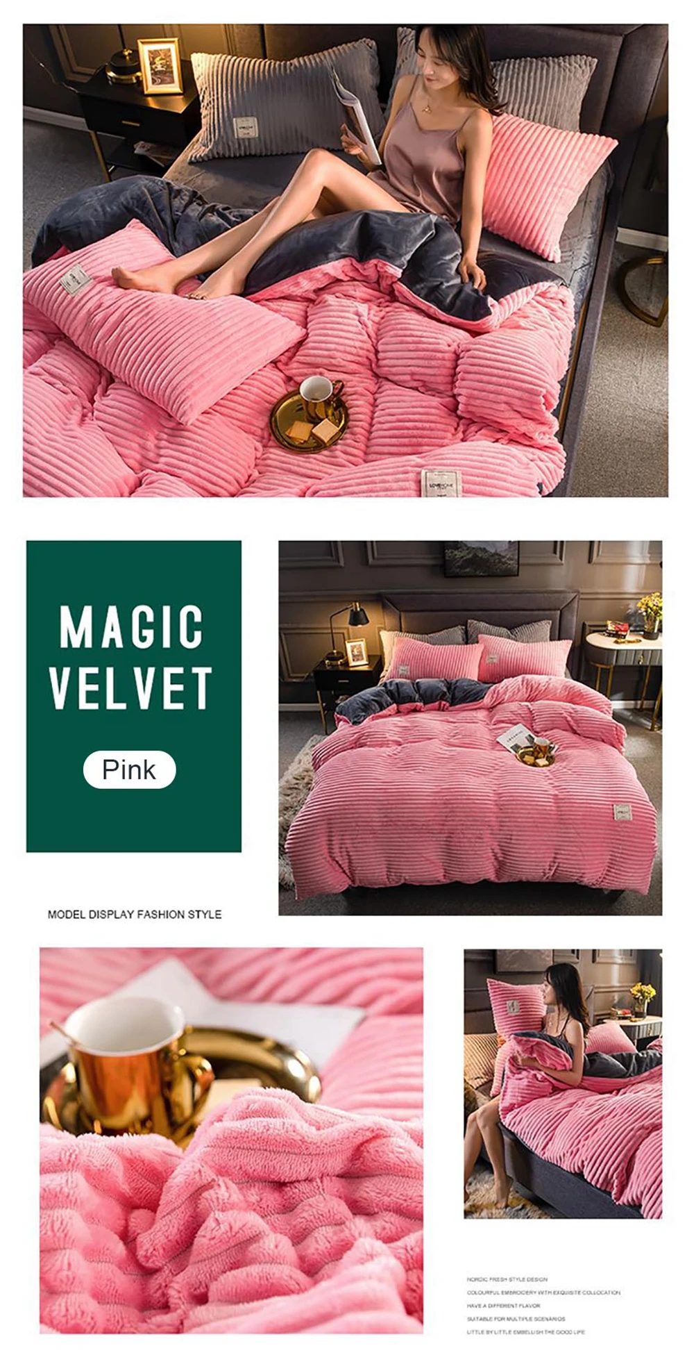 Housse de couette - Type 15 - Velours épais - 200x230cm - 100% Polyester - Vintage - Cdiscount ...