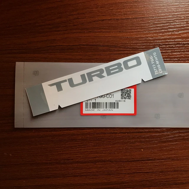 VTEC TURBO Rear Decal Vinyl Sticker Honda Civic Type R FK8, 44% OFF