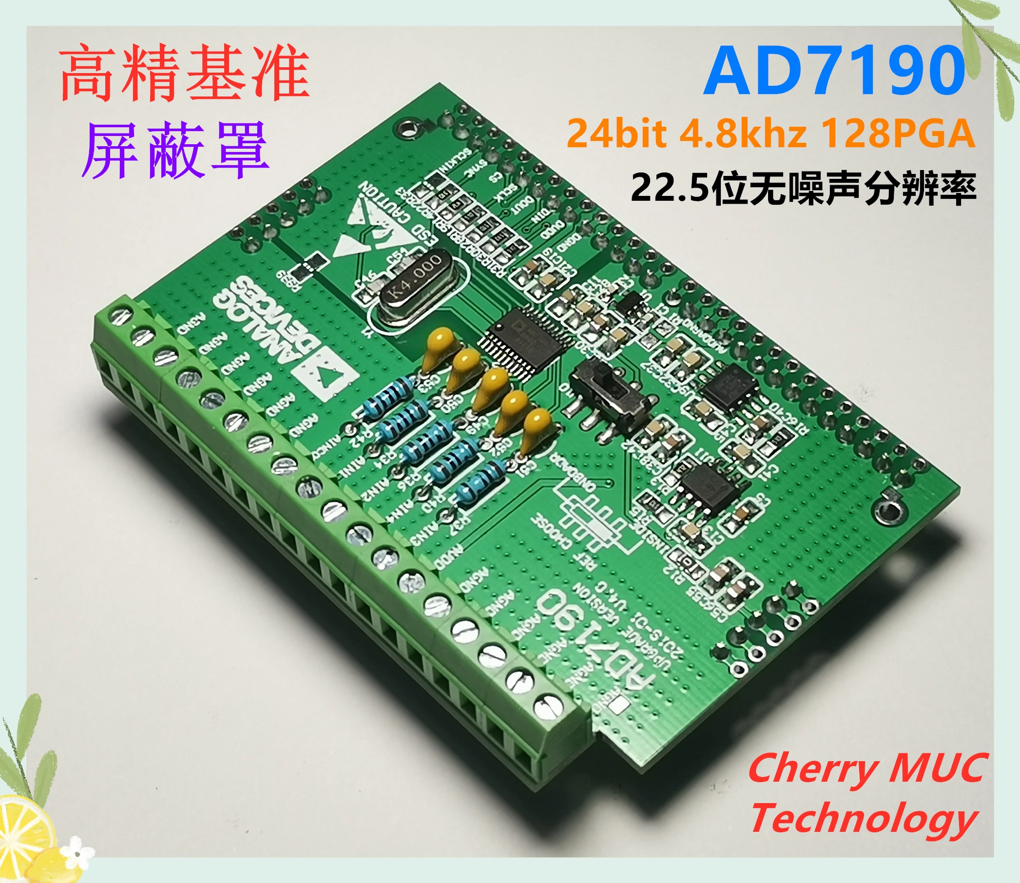 Ad7190 Module 24-bit Adc Ad Module High Precision Thermocouple Weighing ...