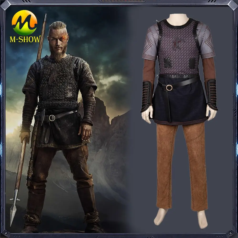 Vikings Cosplay Costume Ragnar Lothbrok Cosplay Suit Vikings Costume ...