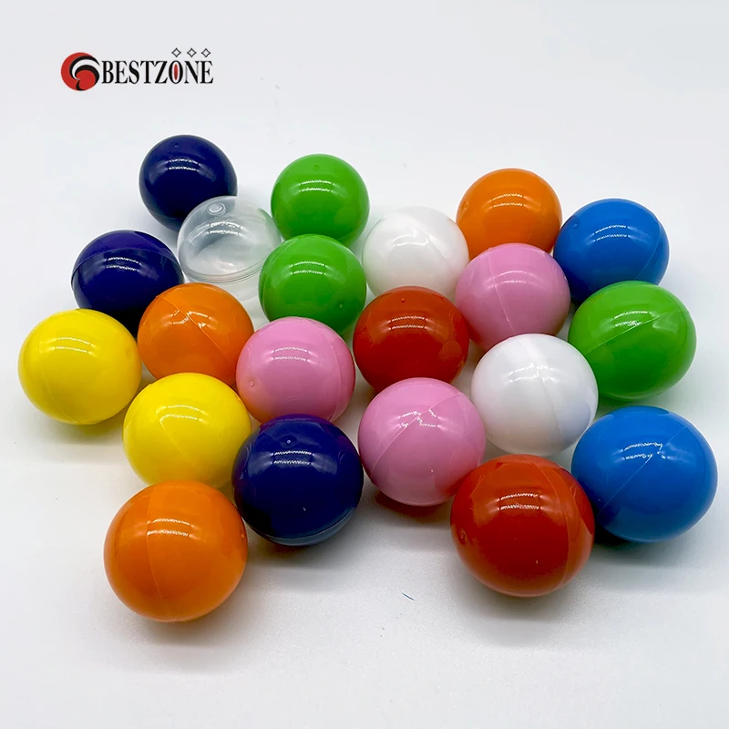 100Pcs Diameter 38MM Round Plastic Surprise Ball Toy Capsules Empty ...