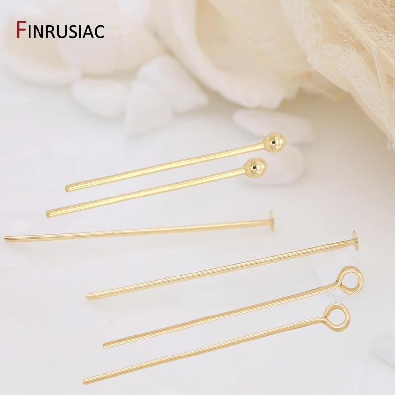 Multiple Specifications Of 14k Real Gold-plated Needles Ball/flat /eye ...