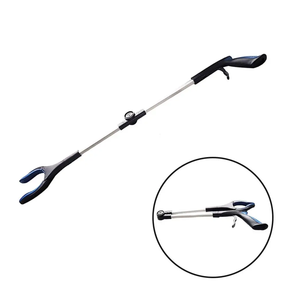 81cm Pick And Grab Tool Long Folding Telescopic Trash Clamp Pick Up ...