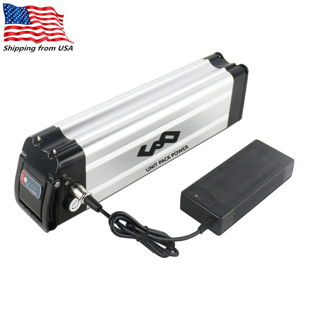 USA In Stock 36Volt Silver Fish eBike Battery 36V 10Ah 360Wh Electric ...