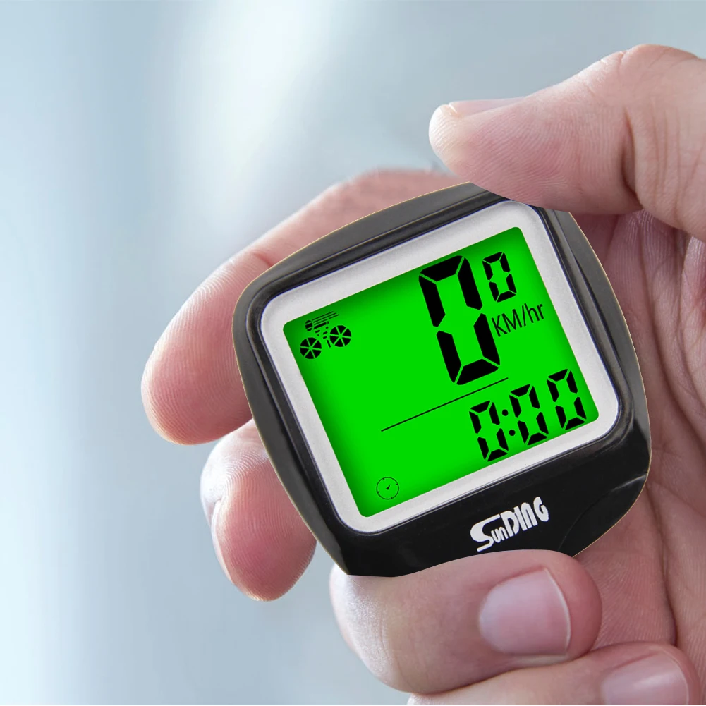 사이클링 라이딩 LCD 디스플레이 컴퓨터 MTB 자전거 와이어 코드 테이블 속도계, 휴대용 방수 사이클링 요소 SUNDING ...