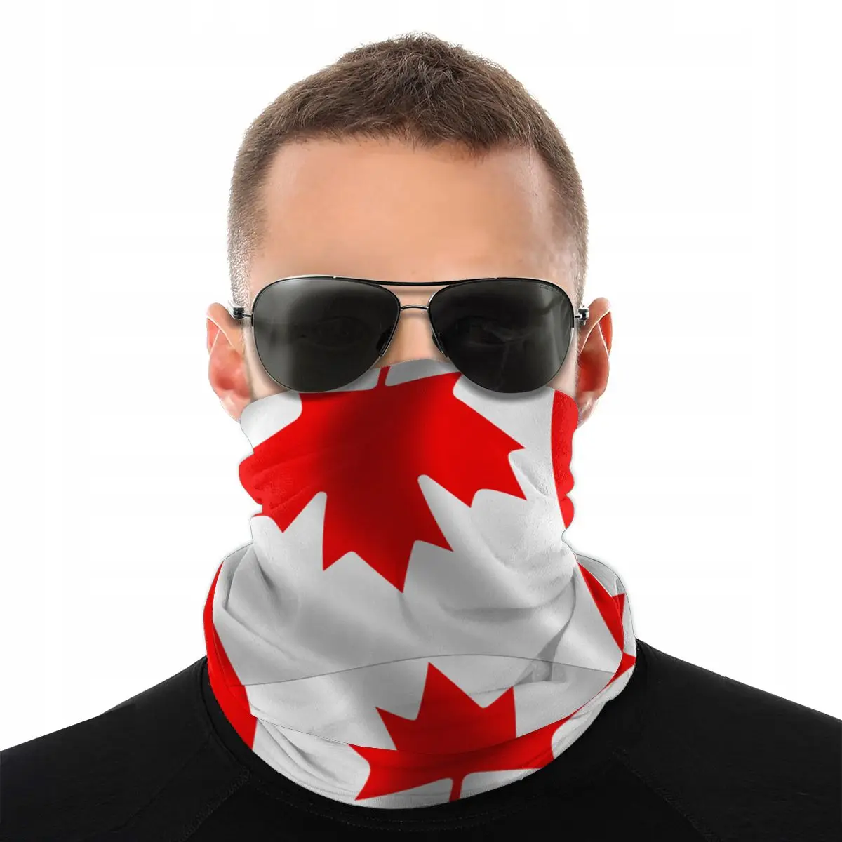 Waving Canadian Flag Scarf Neck Face Mask Canada Neck Warmer canada day ...