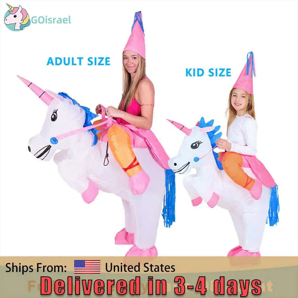 unicorn pony halloween horse inflatable costume for womens men adults ...