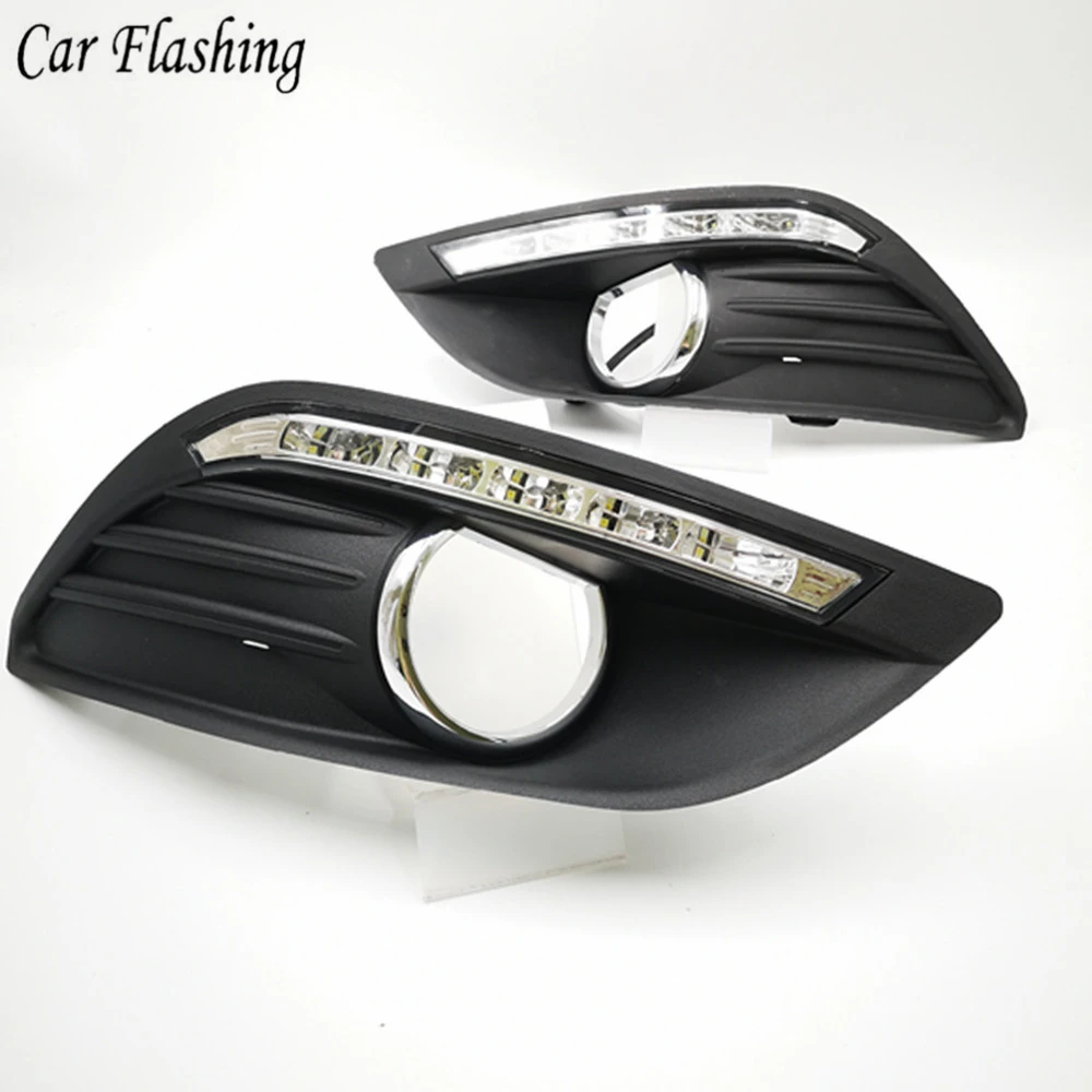 2PCS-LED-Daytime-Running-Lights-For-Ford-Focus-2-Sedan-MK2-2009-2014 ...