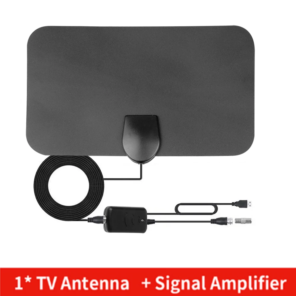 Récepteur-décodeur,Antenne de télévision numérique HD 4k 8K 1080P 25db ...