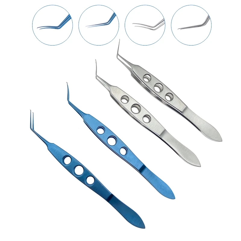 Instrumentos quirúrgicos oftálmicos, pinzas de Capsulorhexis, estilo Utrata