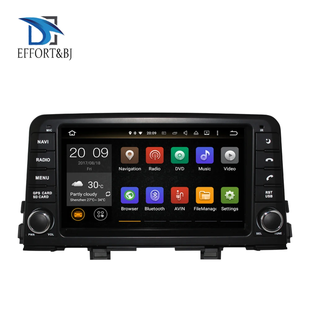 Android 10.0 Car GPS Navigation for KIA PICANTO 2017 2022 Auto Radio Stereo Multimedia DVD ...