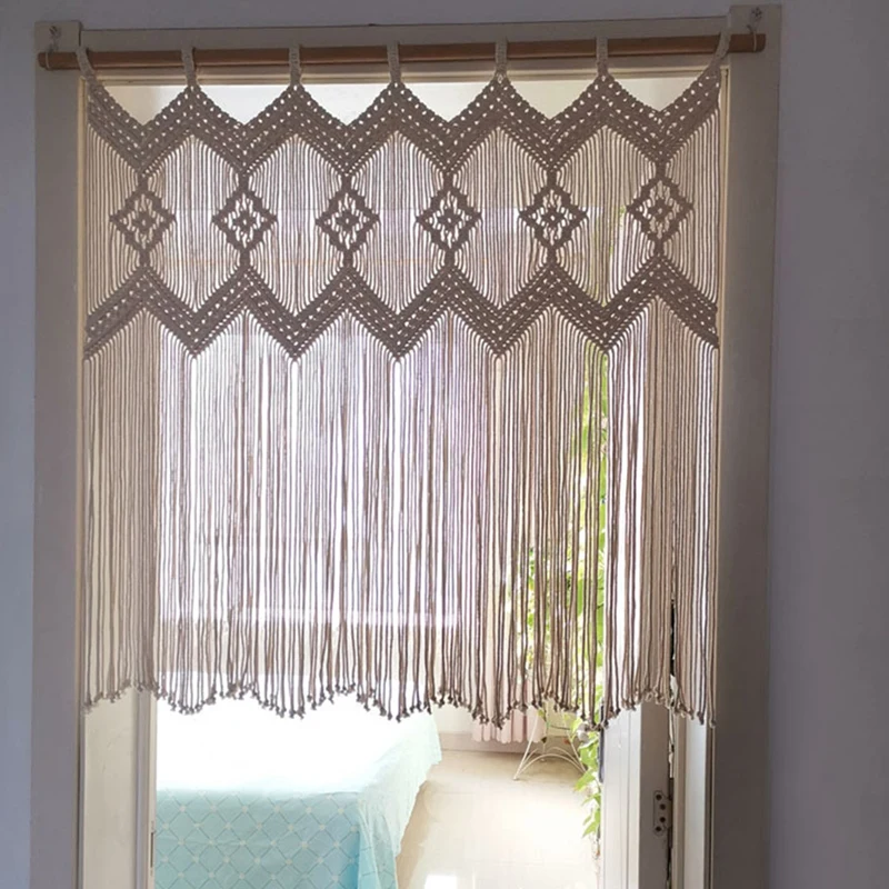 Rideau Macramé Cuisine | Boutique-Macrame.com