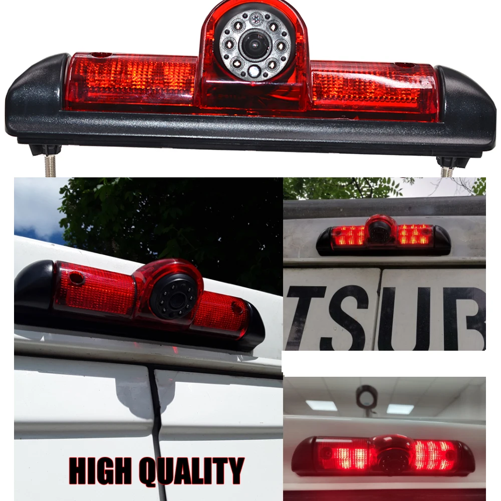 Car 3rd Brake Light Rear View Camera Waterproof Night Vision Reverse ...