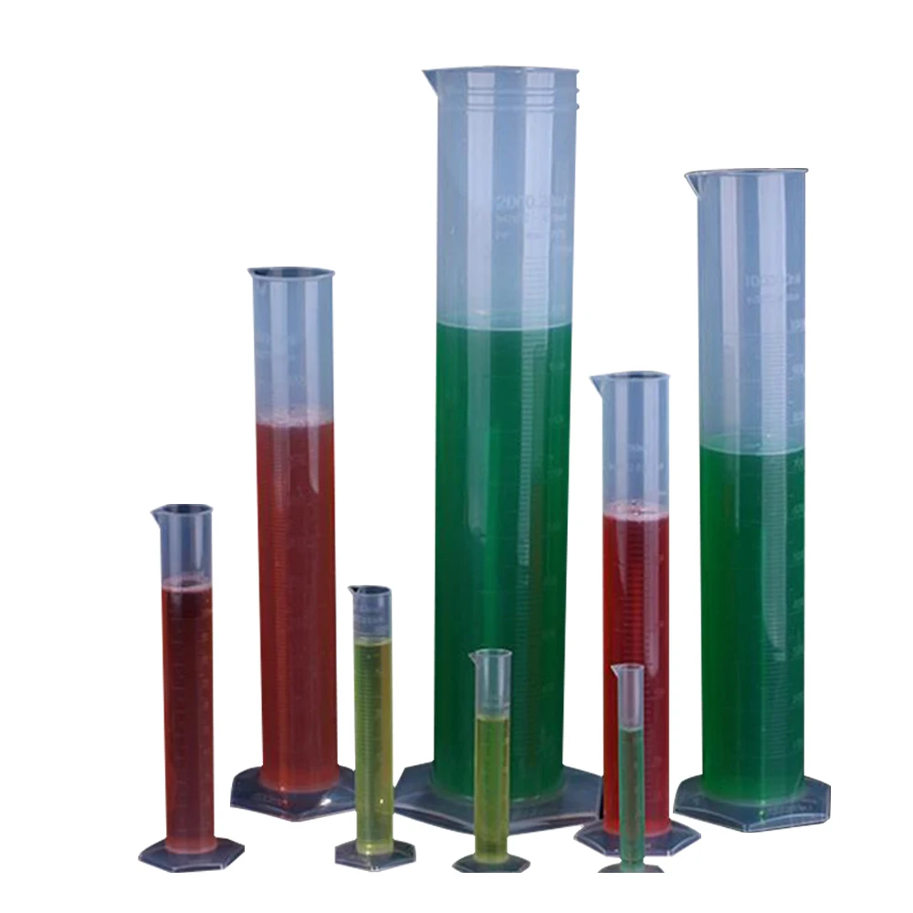 Conjunto de cilindros de medição de plástico, para laboratório ...