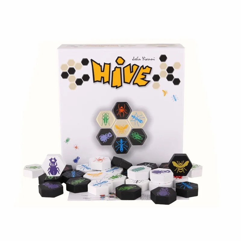 Hive-Insect-Chess-Tabuleiro-com-Caixa-para-Crian-as-Engra-ado-2-Player ...