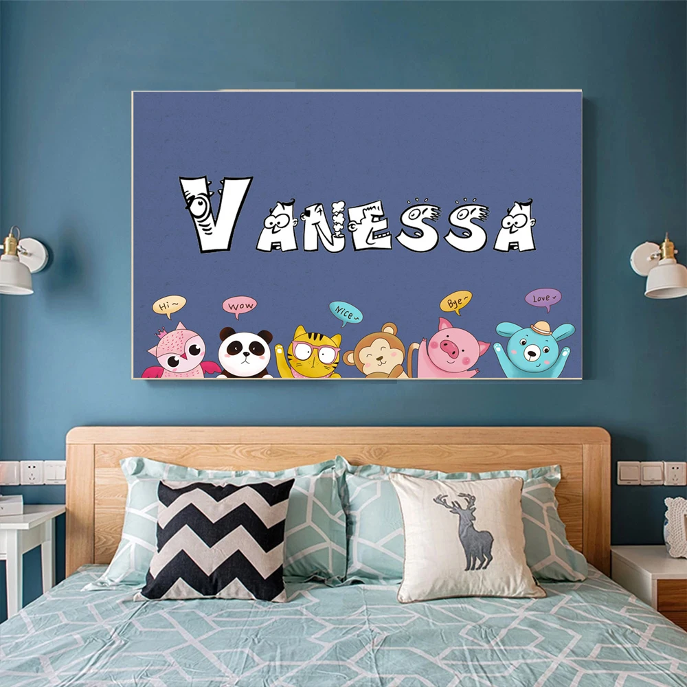 NURSERY/BEDROOM NAME Print Prints Art & Collectibles etna.com.pe