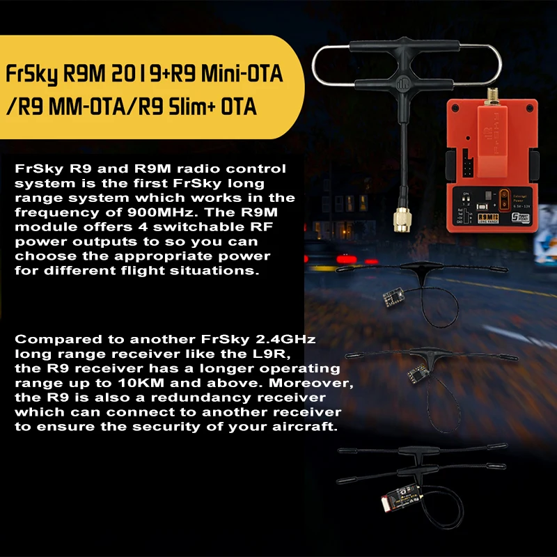 1set Frsky R9M 2019 Module with R9MM OTA R9mini OTA R9slim+OTA kit R9M ...