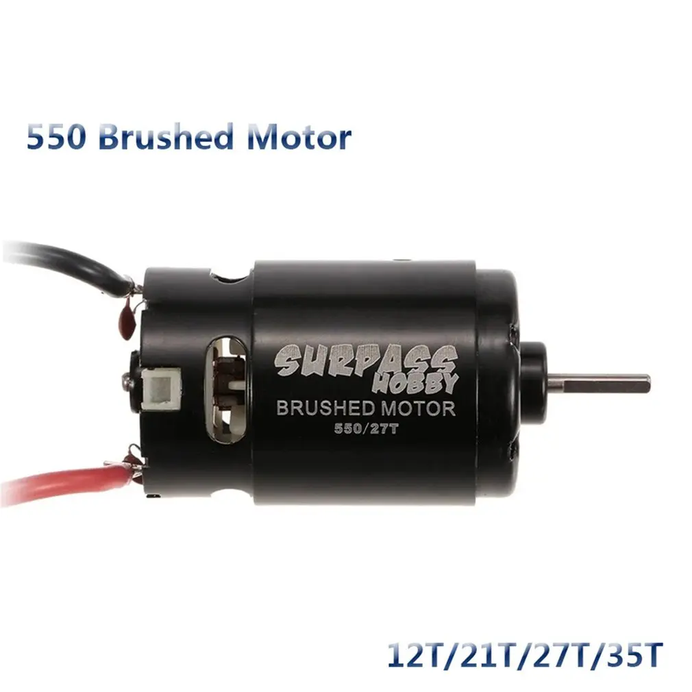 550 Brushed Motor 12T 21T 27T 35T for 1/10 RC Car HSP HPI Wltoys Kyosho ...