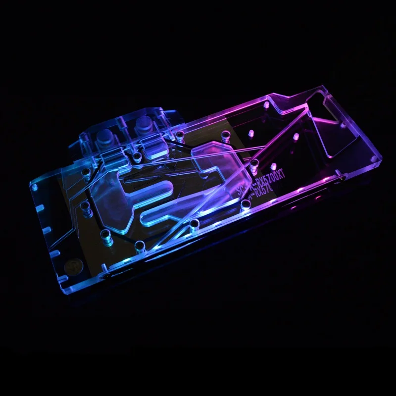 Syscooling Full Coverage Gpu Water Block For Graphics Card Amd Radeon ...