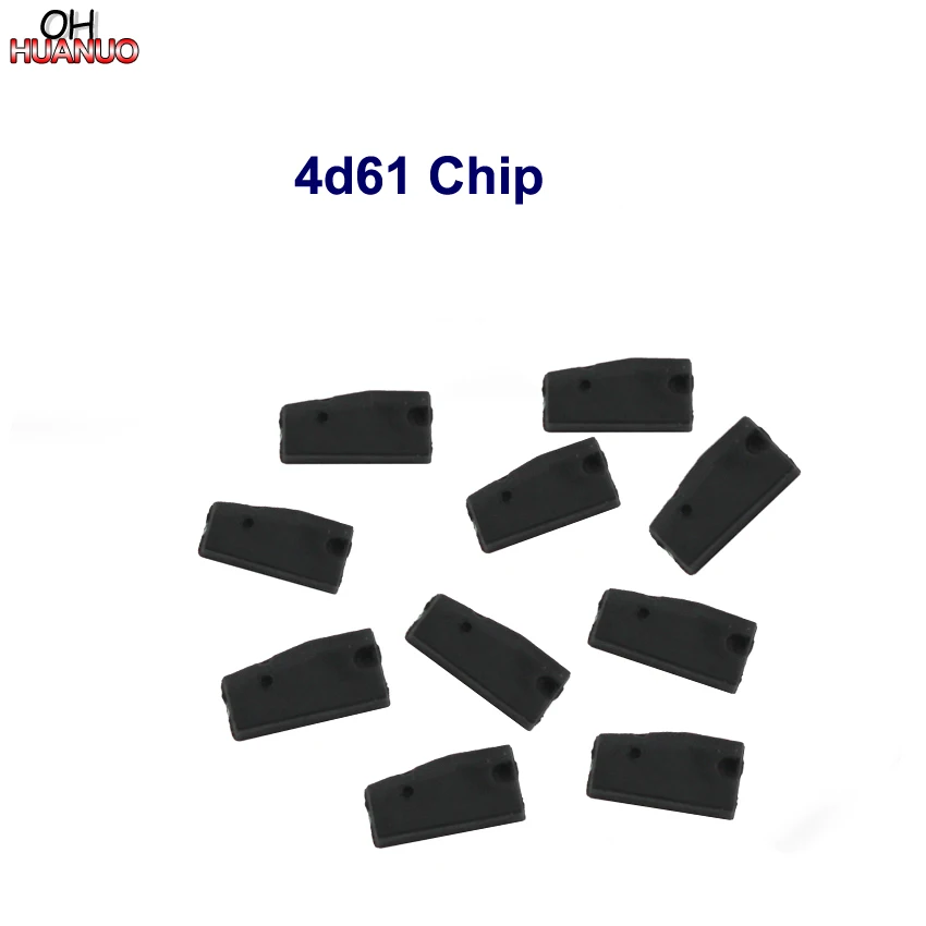 10 Uds... 4D61 carbono Chip transpondedor de coche Chip de llave virgen ...