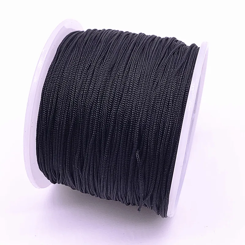 Black Elastic Cord Bracelets | Bracelets Thread Findings - 0.4-1.5mm ...