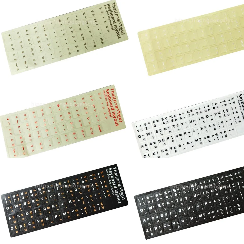 Thai Keypad Label Sticker, Eco-environment Plastic Thai Keyboard ...