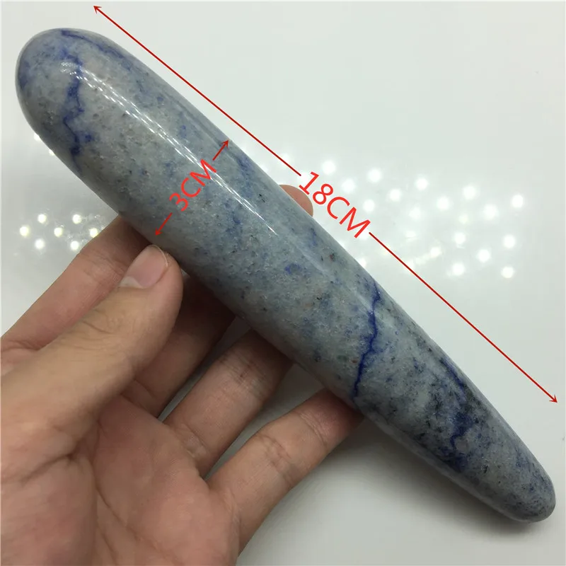 18cm-super-long-Blue-dongling-jade-crystal-stone-wand-long-crystal ...