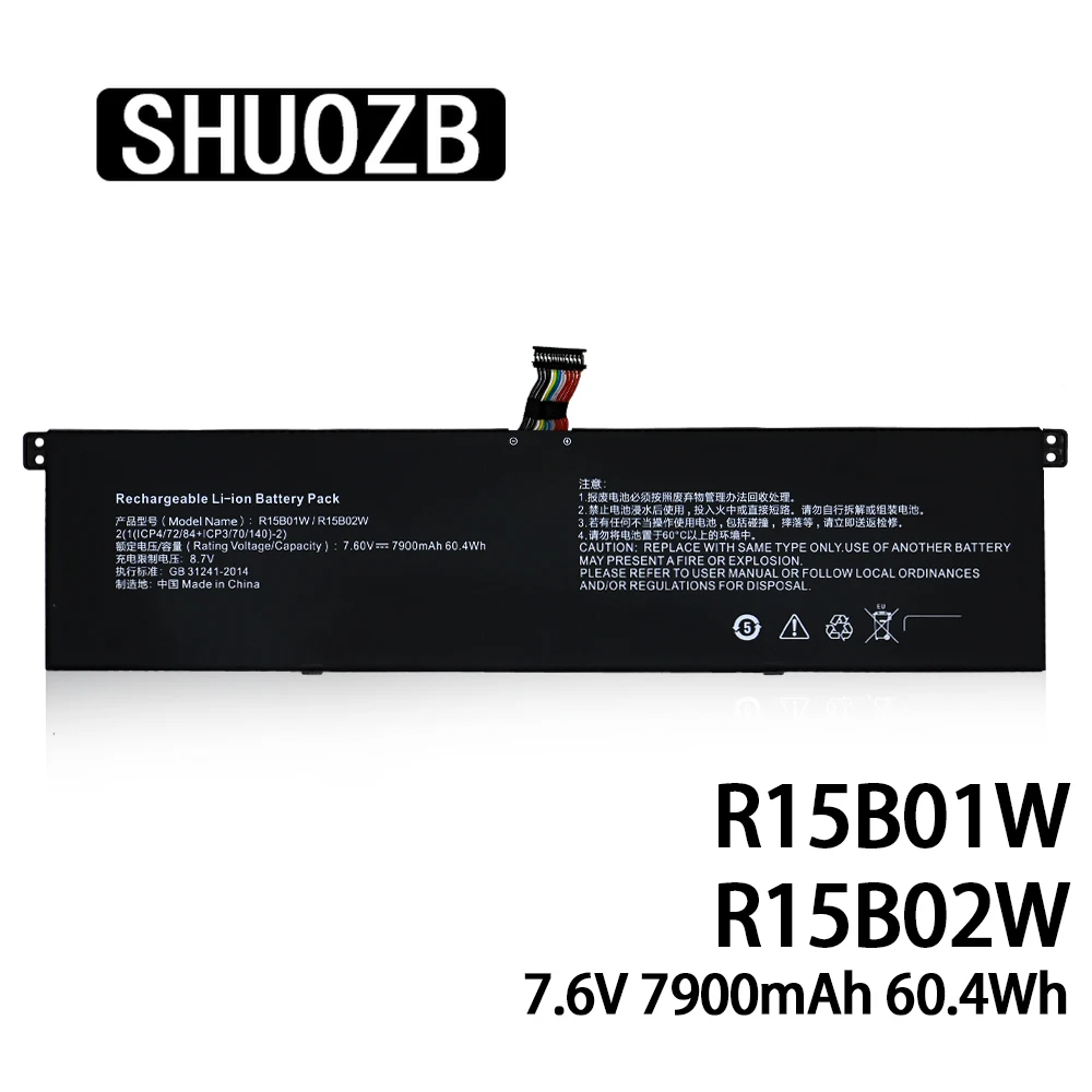 NEW R15B01W R15B02W Laptop Battery For Xiaomi Pro i5 15.6inch Series 6 ...