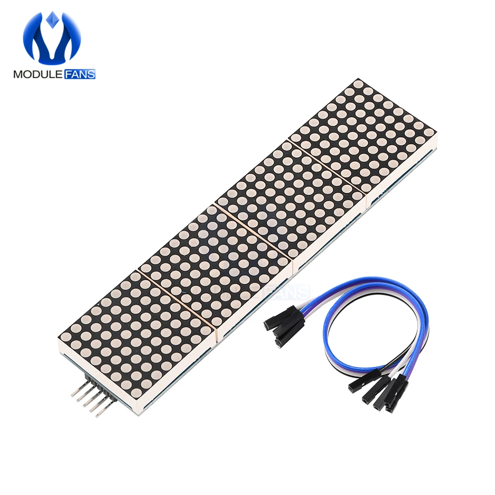 Business & Industrie 4 in 1 Dot Matrix MCU LED Anzeigemodule DIY Set fuer Arduino 5 PC ...
