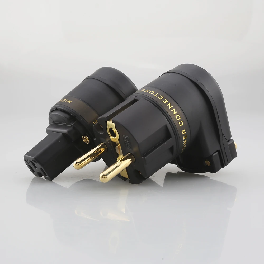 Novo-audiocrast-24k-schuko-mains-ngulo-direito-plugue-macho-para-iec ...