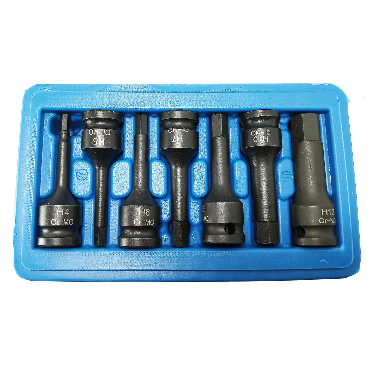 7pc Hex Bit Impact Socket Set H4 H5 H6 H7 H8 H10 H12 Allen Keys ...