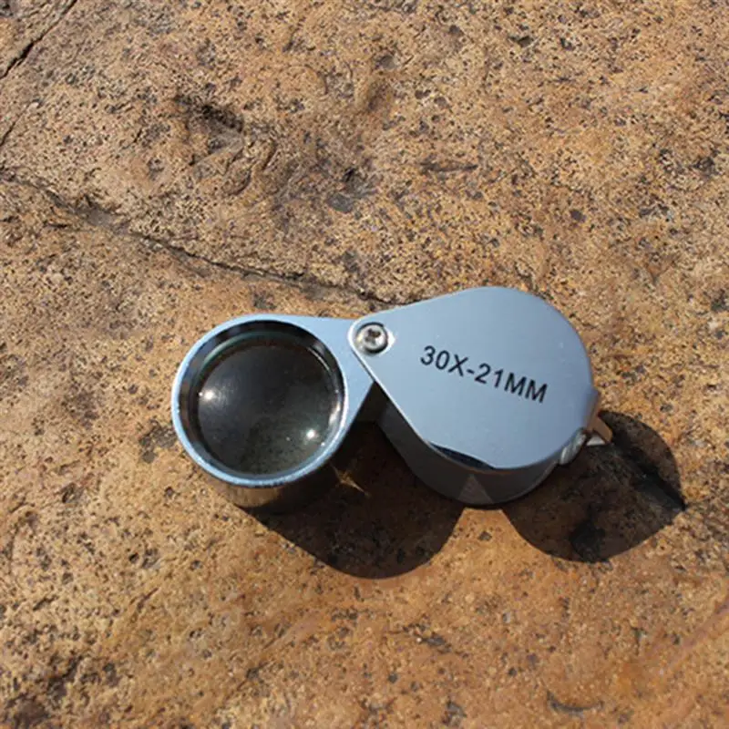 LUNETTE LOUPE,20X Silver--Loupe de bijouterie pliante, Loupe Portable, taille de poche, jolie ...