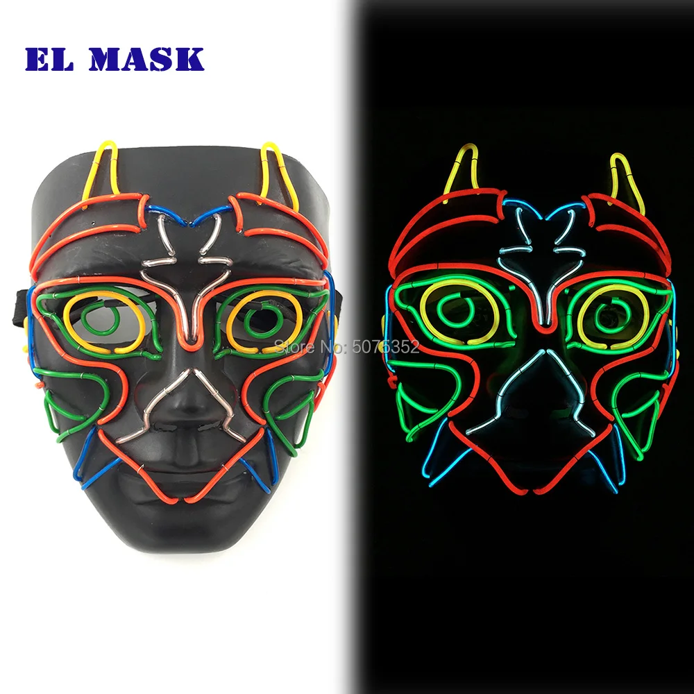 Novelty Led Horror Monster Mask Mask Supplies Carnival Festival Party ...