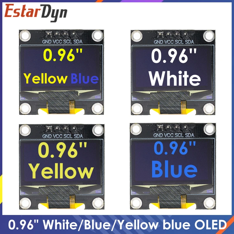 0.96 Inch Oled Iic Serial White Oled Display Module 128x64 I2c Ssd1306 ...