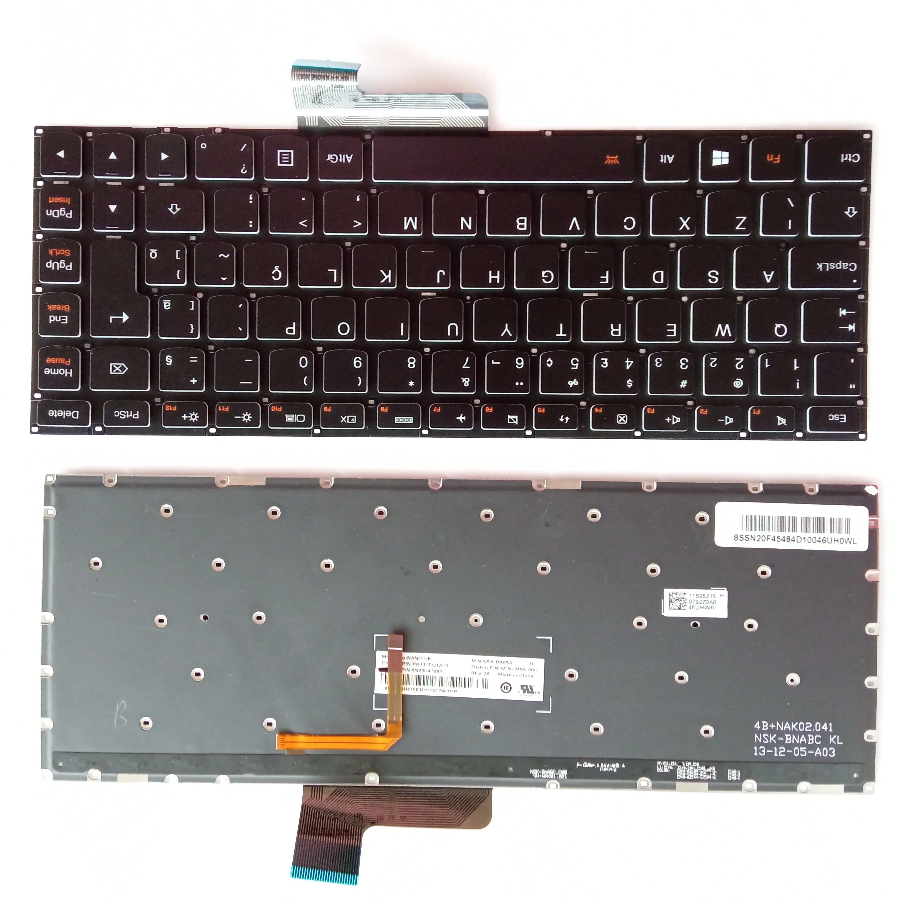 US/UK/SP/BR/RU Keyboard for LENOVO IDEAPAD 500s-13isk 700-14ISK E31-70 ...