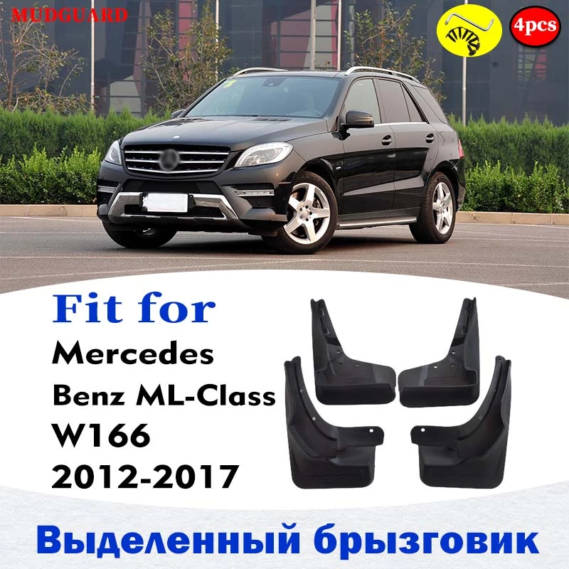 Mudflaps For Mercedes Benz Ml M-class W166 Mudguard Splash Mud Flap ...